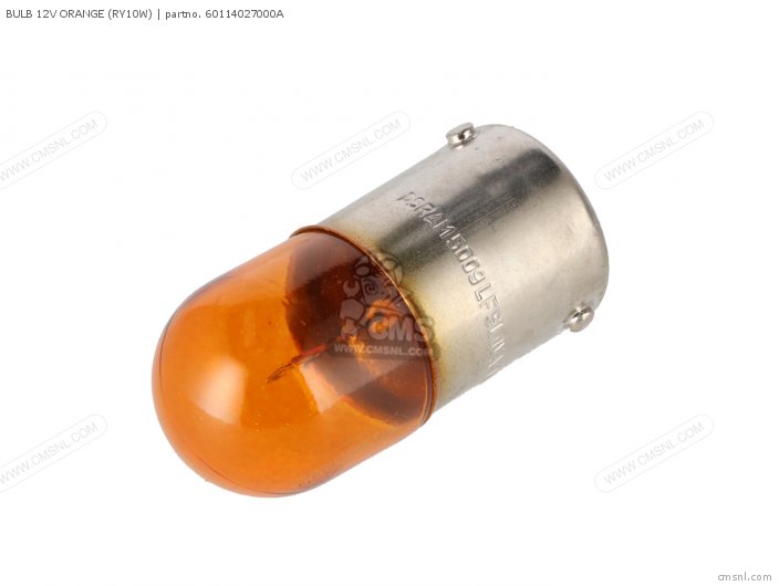 60114027000A: BULB 12V ORANGE (RY10W) Husqvarna - buy the 60114027000 ...