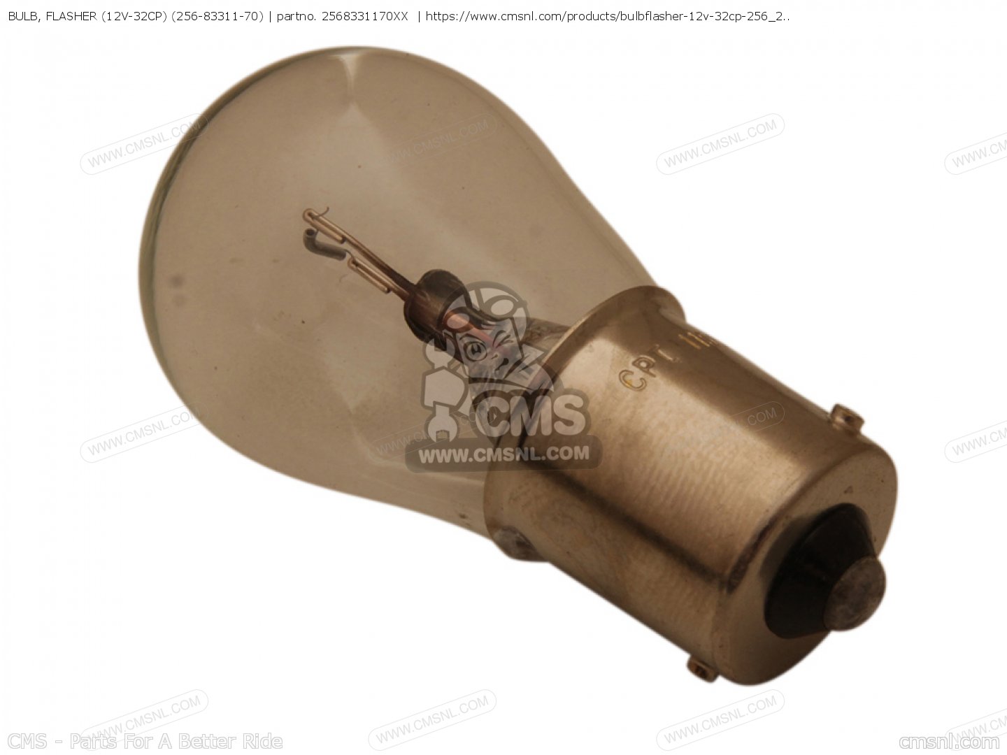 2568331170XX: BULB, FLASHER (12V-32CP) (256-83311-70) Yamaha - buy the ...