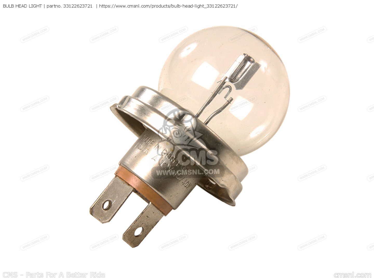 33122623721: BULB HEAD LIGHT Honda - buy the 33122-623-721 at CMSNL