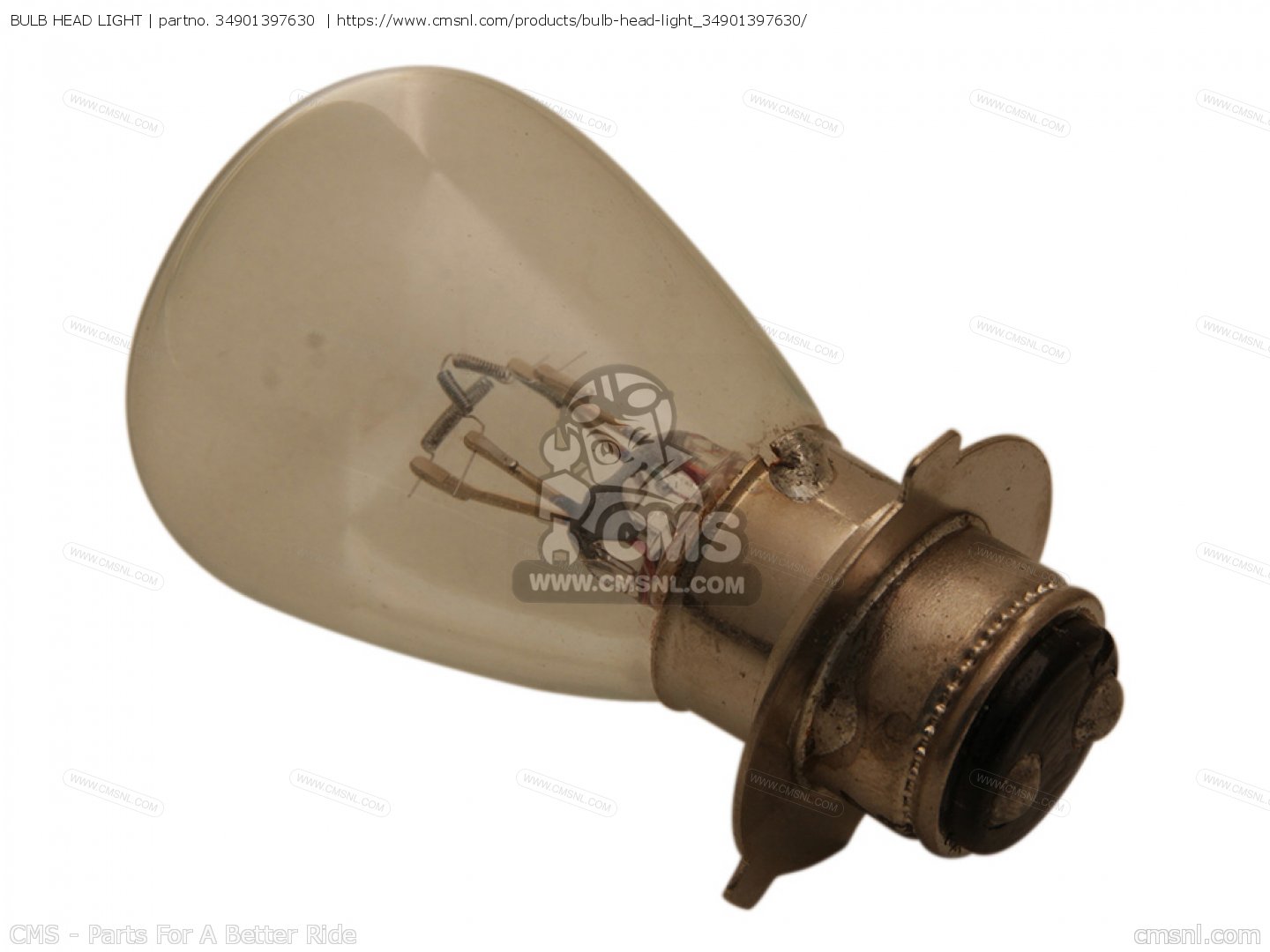 34901397630: BULB HEAD LIGHT Honda - buy the 34901-397-630 at CMSNL