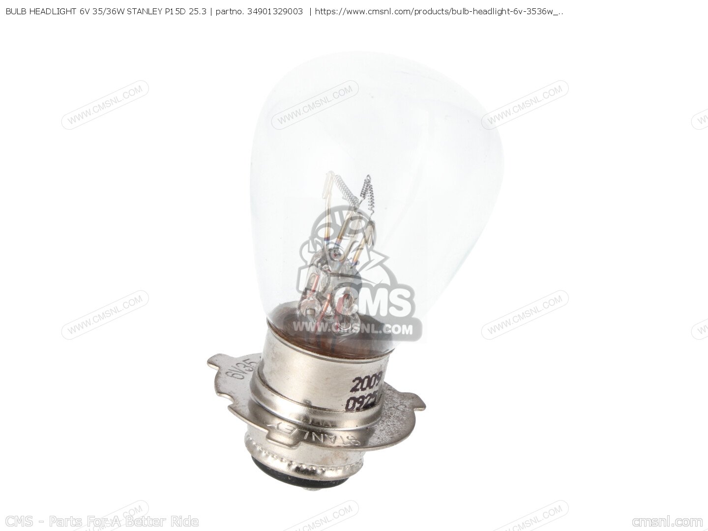 34901329003: Bulb Headlight 6v 35/36w Honda - buy the 34901-329-003 at ...