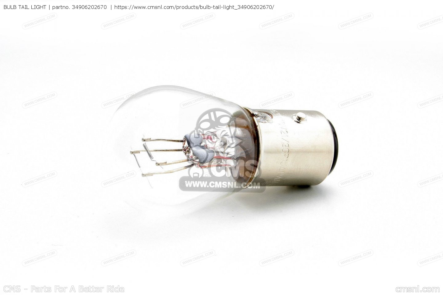 BULB, TAIL LIGHT for Honda - order at CMSNL