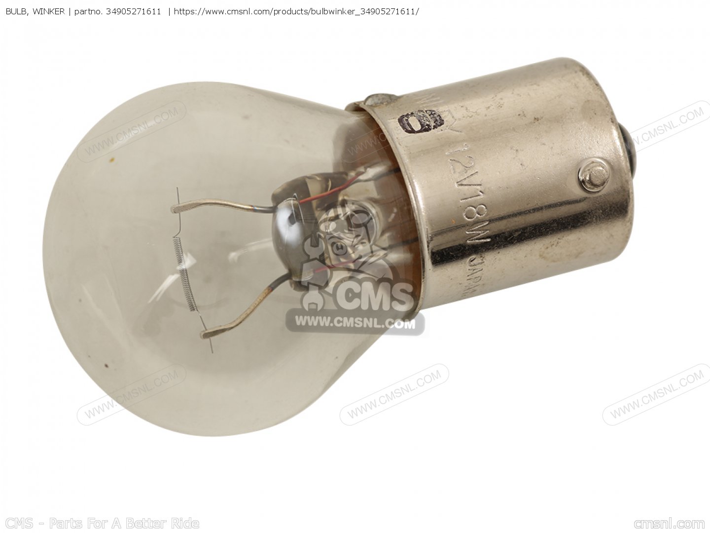 34905271611: BULB, WINKER Honda - buy the 34905-271-611 at CMSNL
