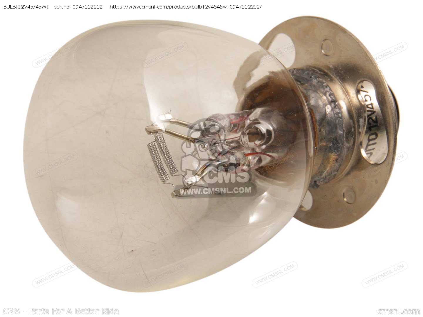0947112212: Bulb(12v45/45w) Suzuki - buy the 09471-12212 at CMSNL