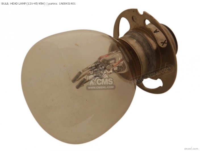 1A08431401: Bulb, Head Lamp (12v-45/45w) Yamaha - buy the 1A0-84314-01 ...