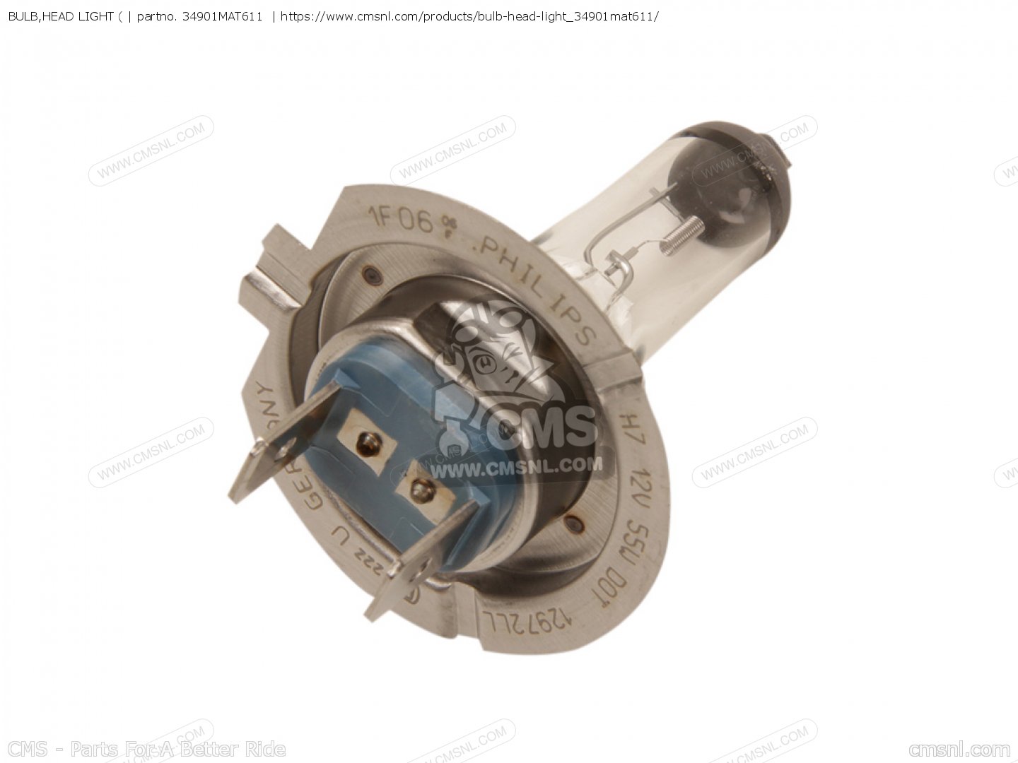 BULB,HEAD LIGHT ( for Honda - order at CMSNL