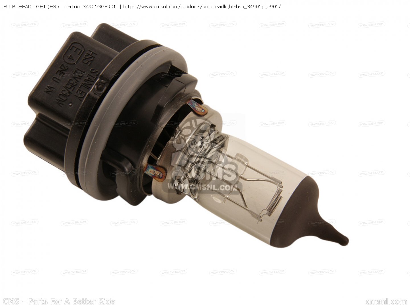 34901GGE901: Bulb,head Light ( Honda - buy the 34901-GGE-901 at CMSNL