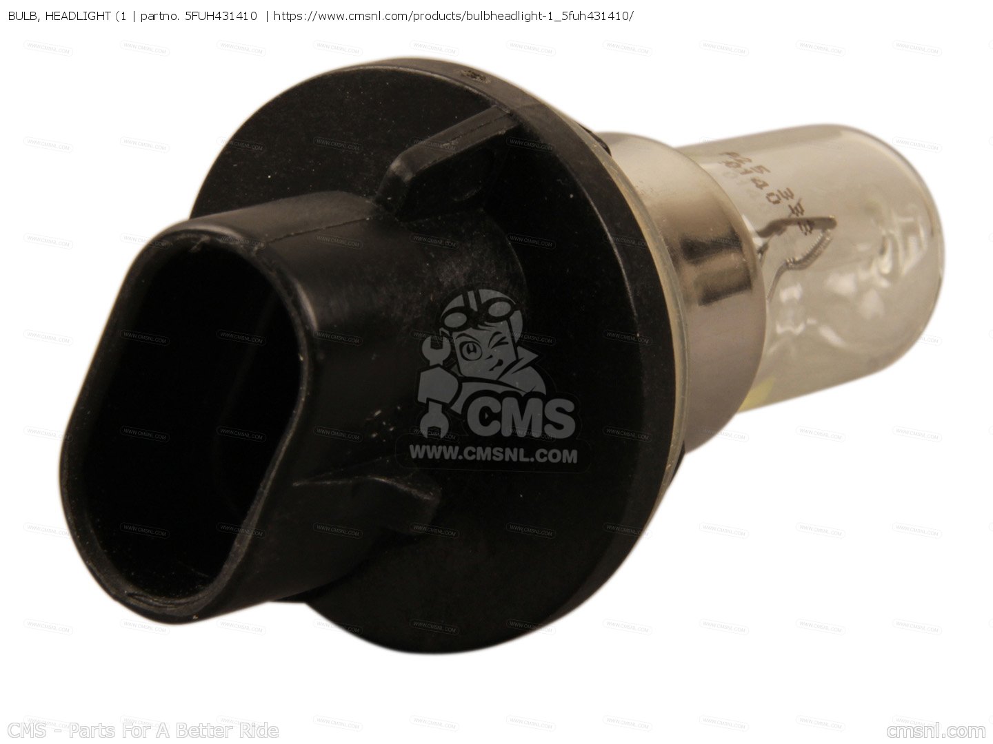 5FUH431410: Bulb, Headlight (1 Yamaha - buy the 5FU-H4314-10-00 at CMSNL