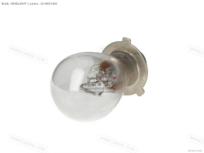 21V8431400: Bulb, Headlight Yamaha - buy the 21V-84314-00 at CMSNL