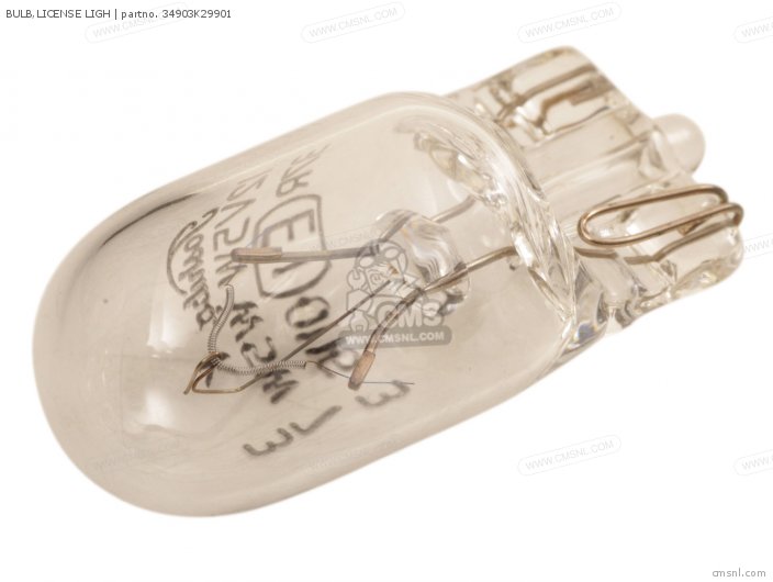 34903K29901: Bulb,license Ligh Honda - buy the 34903-K29-901 at CMSNL