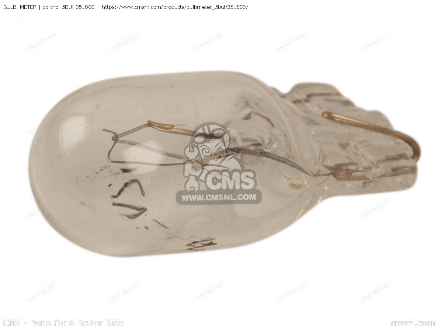 5BUH351800: Bulb, Meter Yamaha - buy the 5BU-H3518-00 at CMSNL