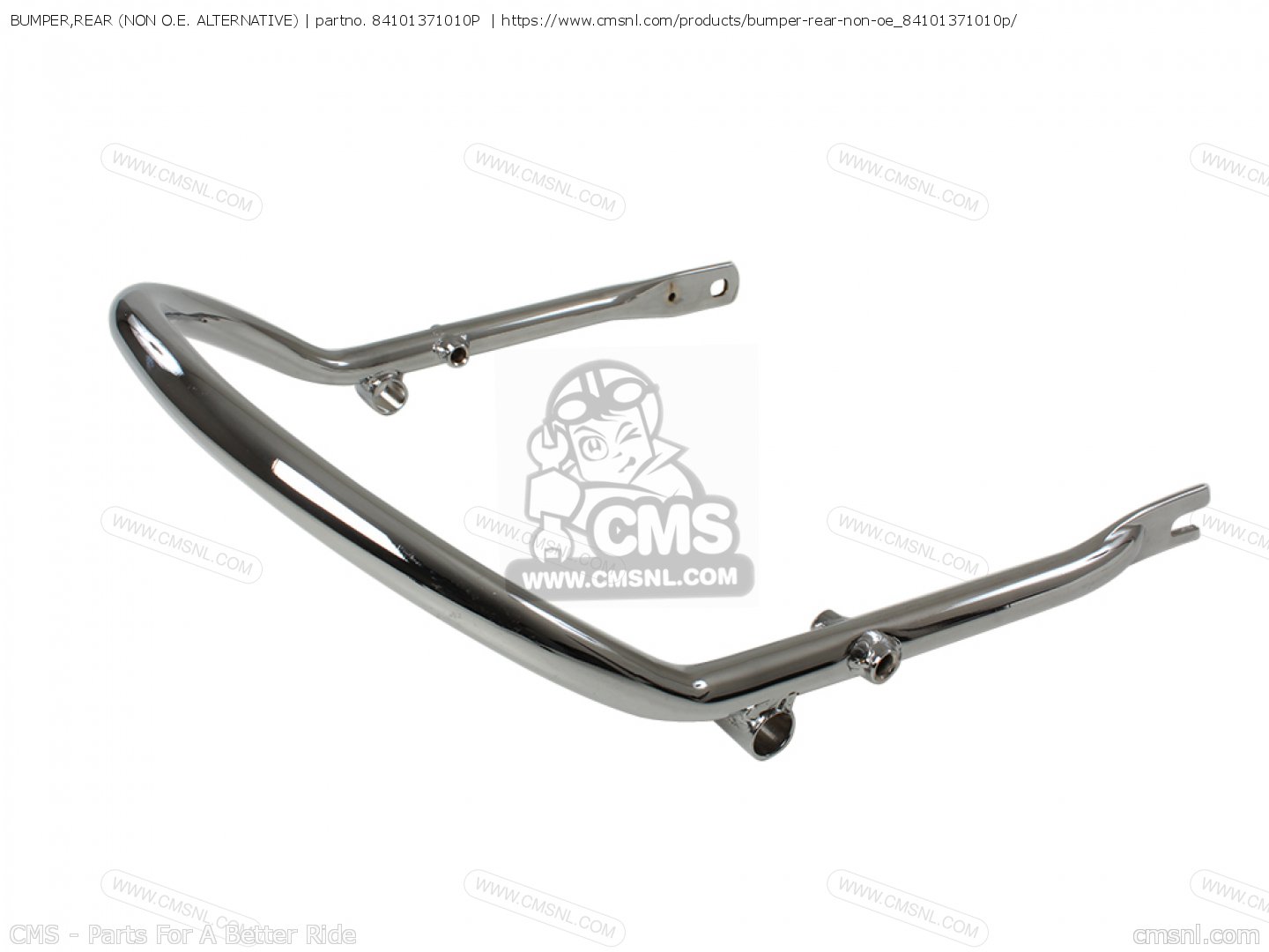 84101371010P: BUMPER,REAR Honda - buy the 84101-371-010P at CMSNL