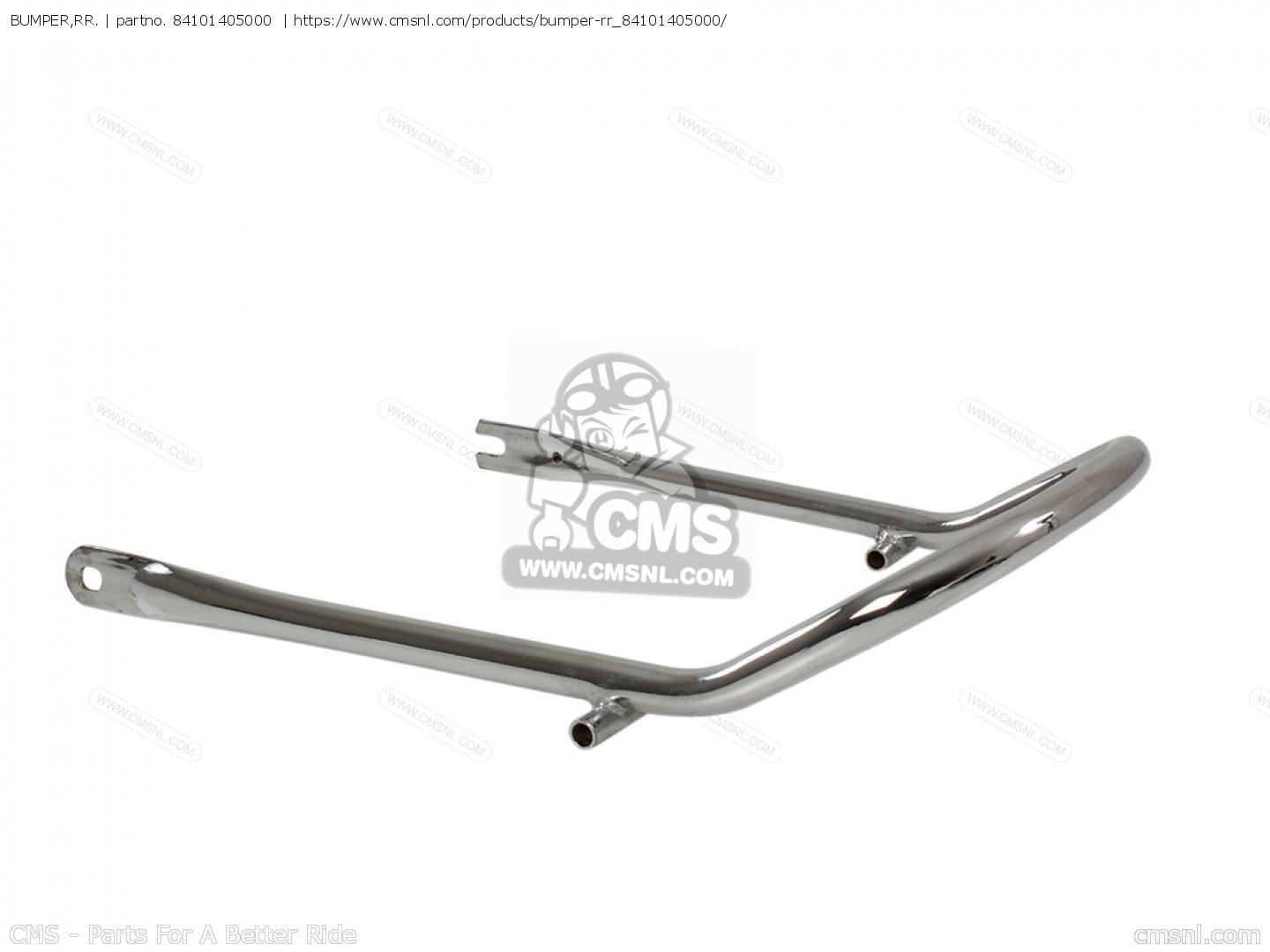 84101405000: BUMPER,RR. Honda - buy the 84101-405-000 at CMSNL