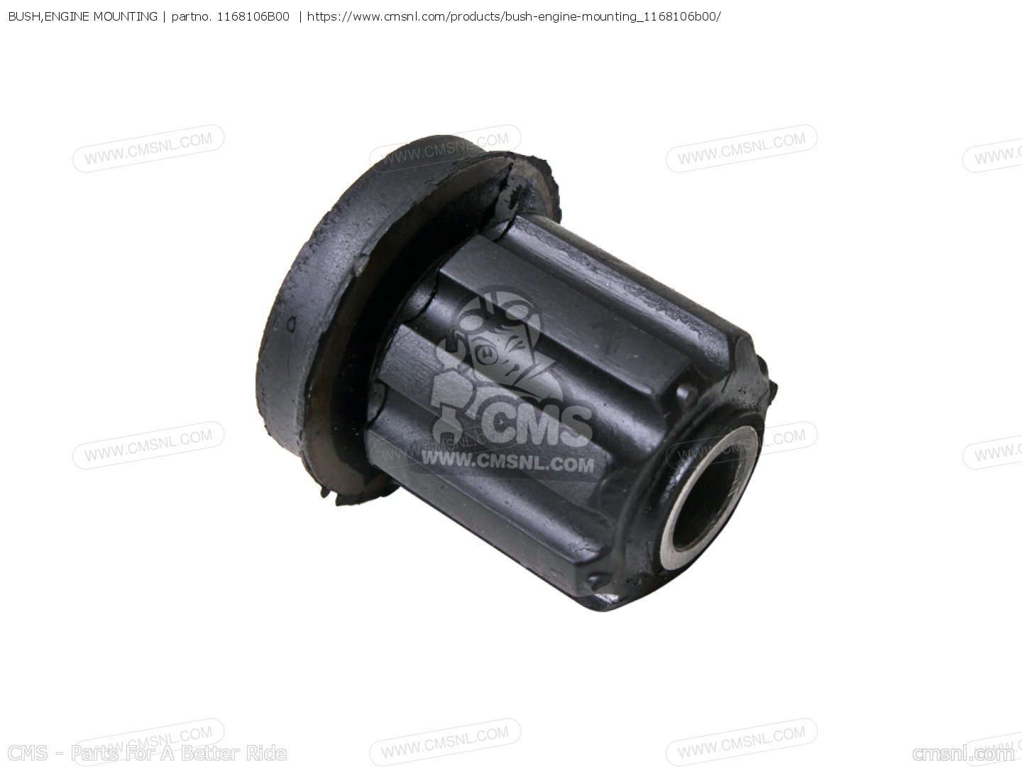1168106B00: BUSH,ENGINE MOUNTING Suzuki - buy the 11681-06B00 at CMSNL