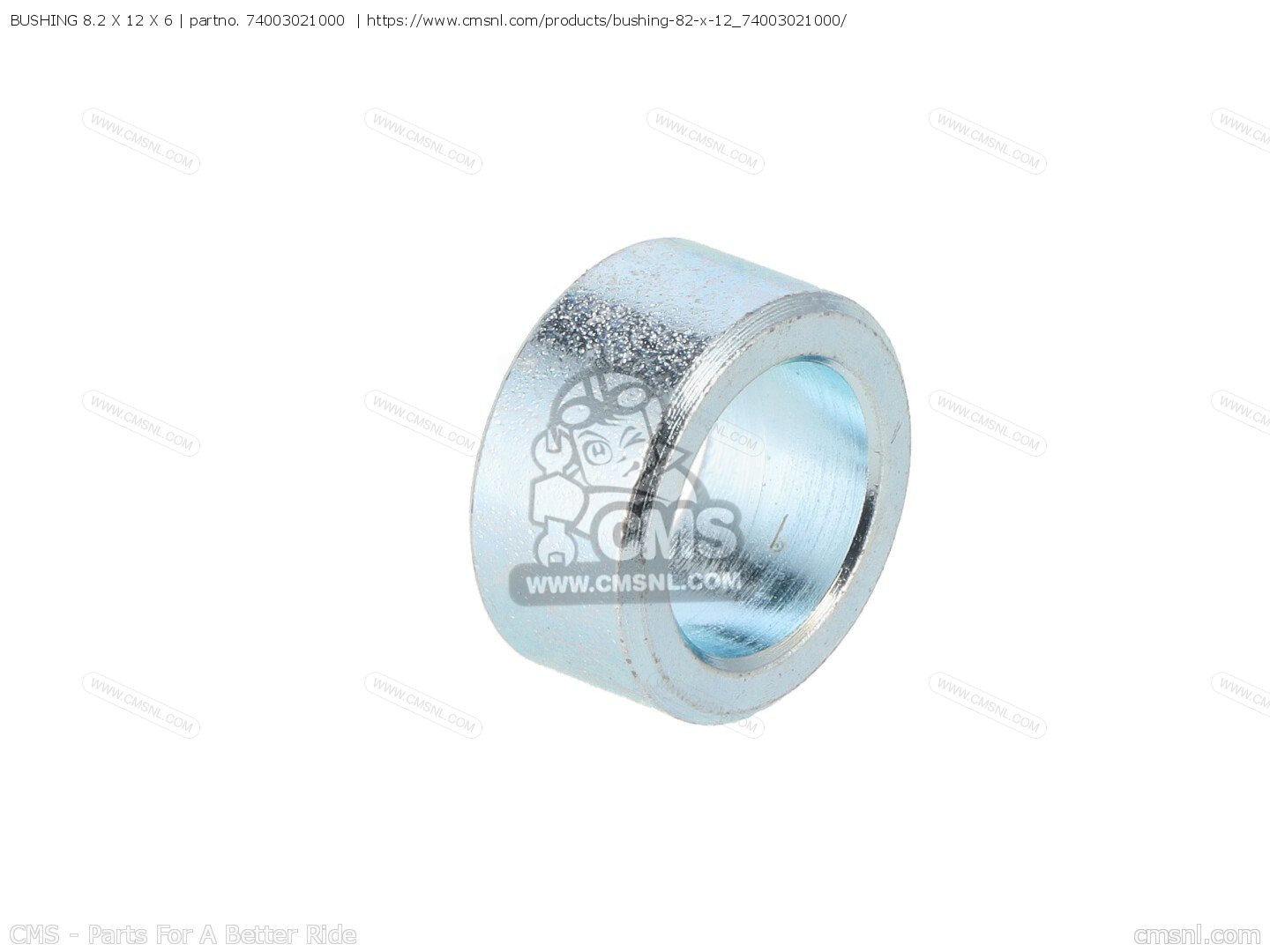 74003021000: BUSHING 8.2 X 12 X 6 KTM - buy the 74003021000 at CMSNL