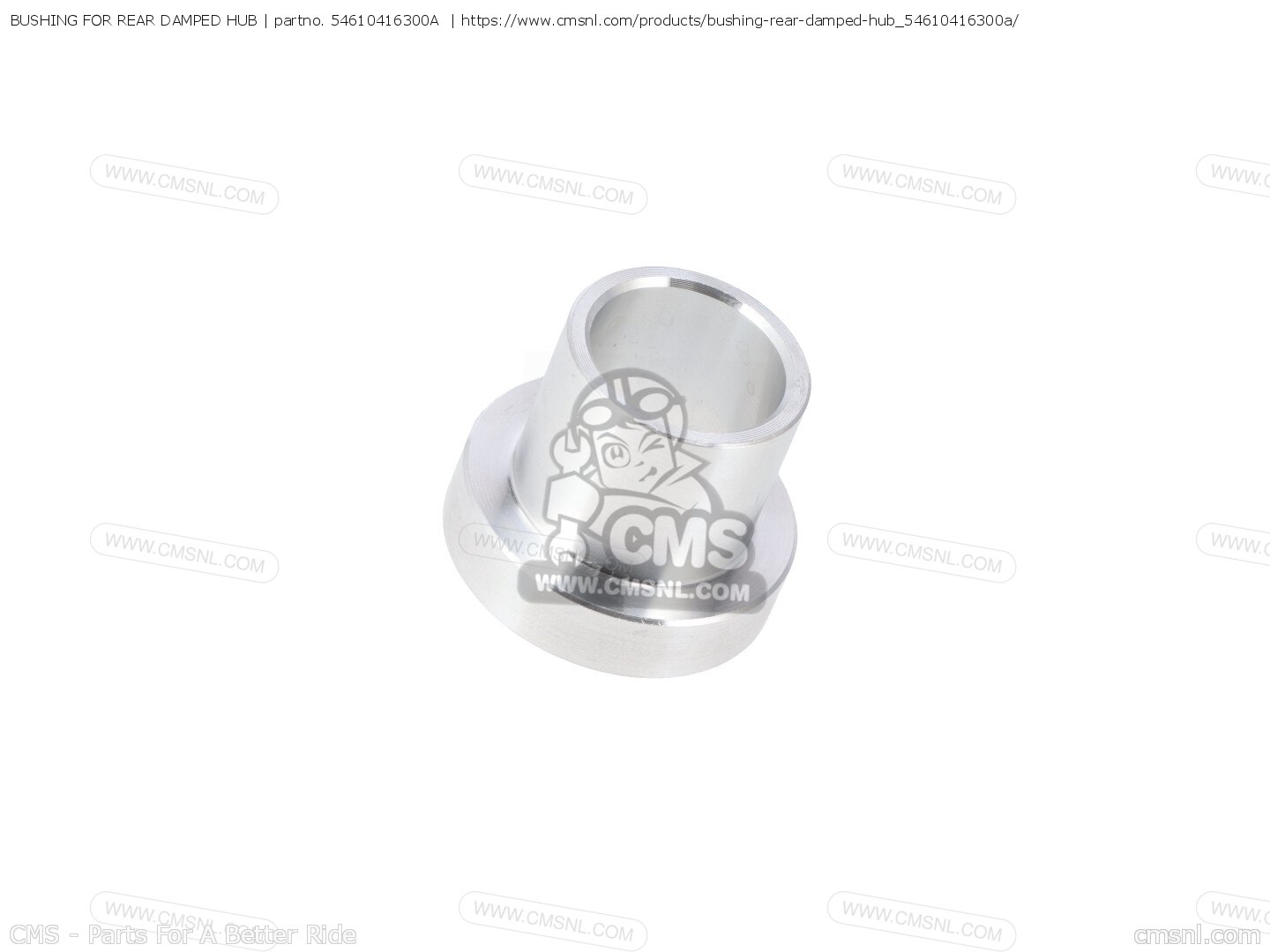 54610416300A: BUSHING FOR REAR DAMPED HUB Husqvarna - buy the ...