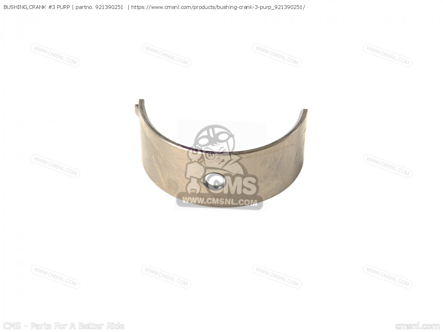 921390251: Bushing,crank #3 Purp Kawasaki - buy the 92139-0251 at CMSNL