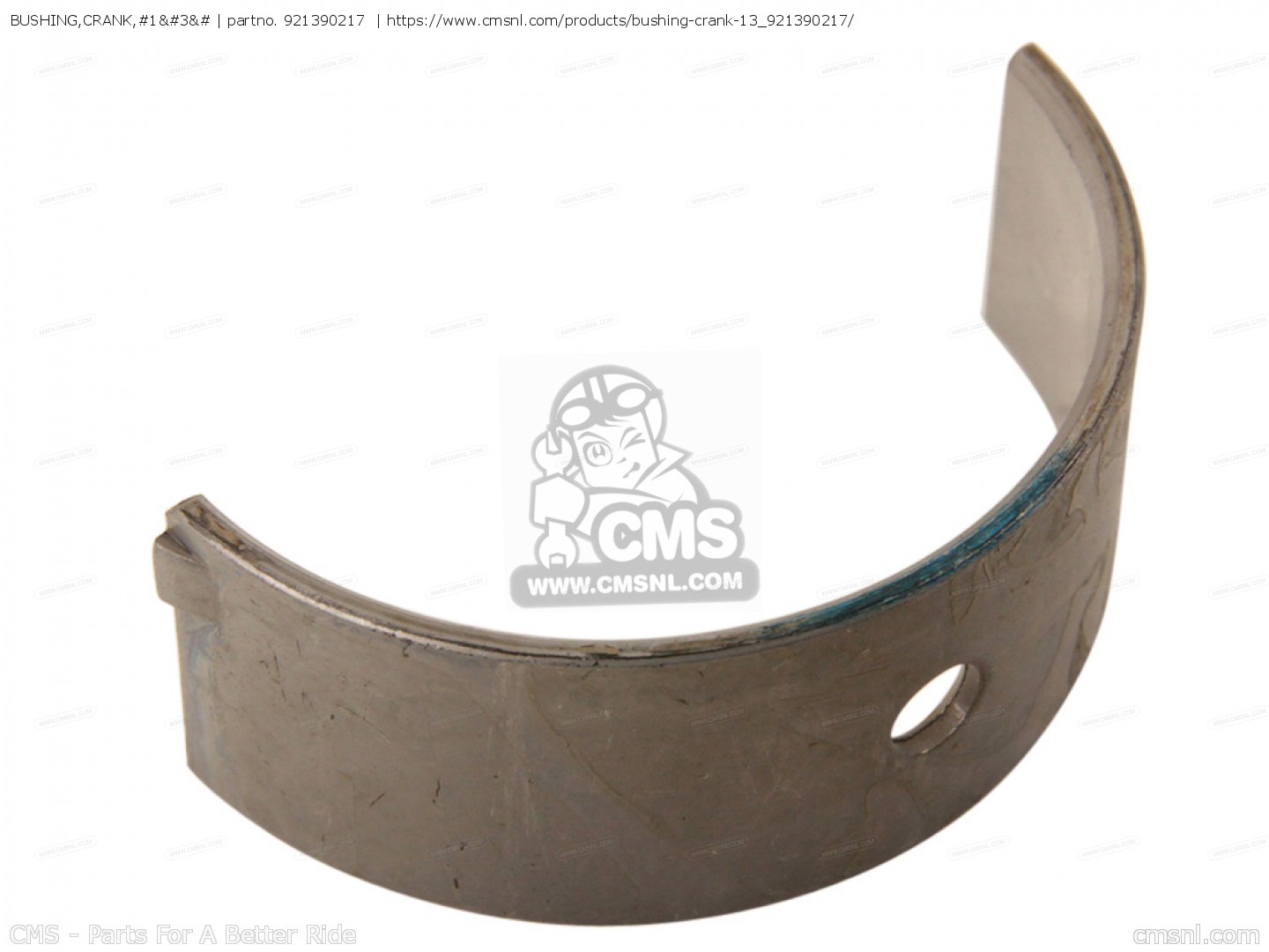 921390217: Bushing,crank,#1 ,blue Kawasaki - buy the 92139-0217 at CMSNL