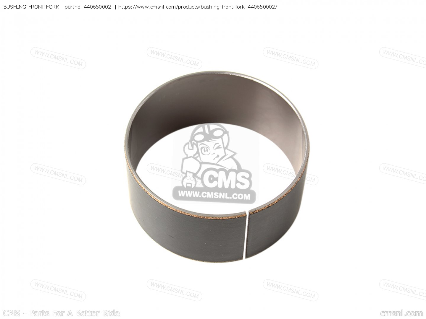 440650002: BUSHING-FRONT FORK Kawasaki - buy the 44065-0002 at CMSNL