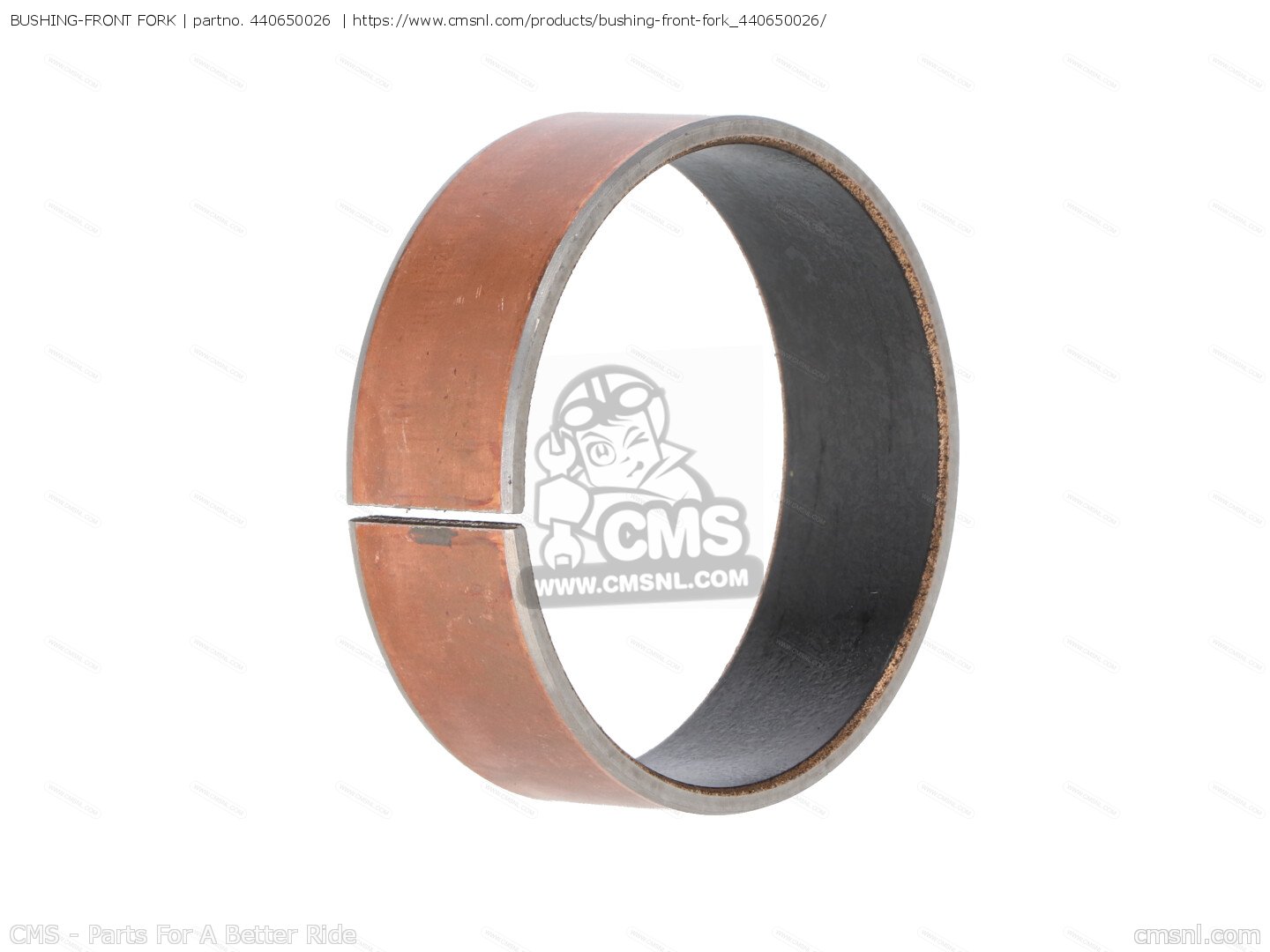 440650026: BUSHING-FRONT FORK Kawasaki - buy the 44065-0026 at CMSNL