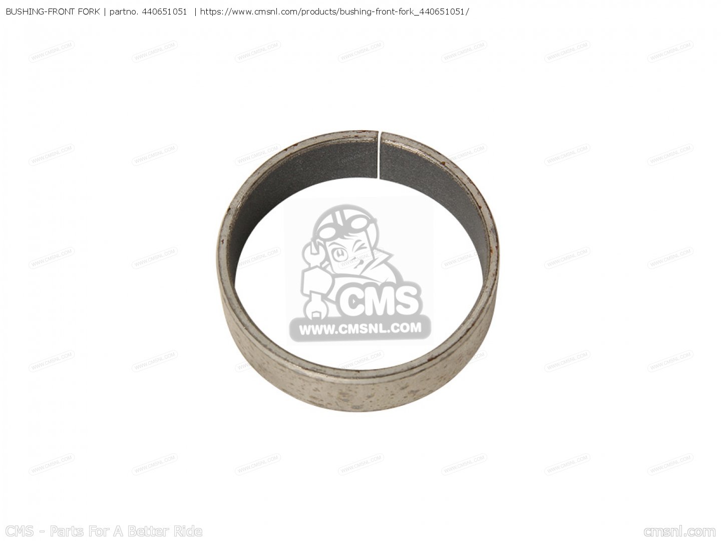 440651051: BUSHING-FRONT FORK Kawasaki - buy the 44065-1051 at CMSNL