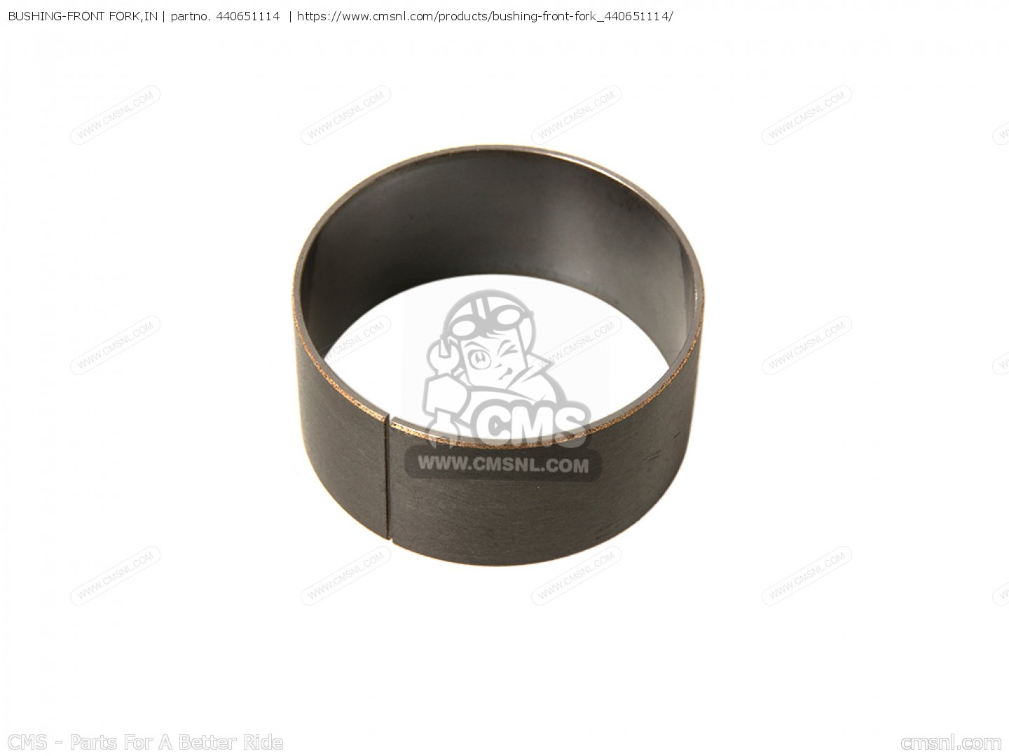 440651114: BUSHING-FRONT FORK,IN Kawasaki - buy the 44065-1114 at CMSNL