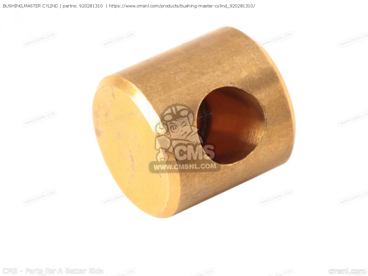 920281310: BUSHING,MASTER CYLIND Kawasaki - buy the 92028-1310 at CMSNL