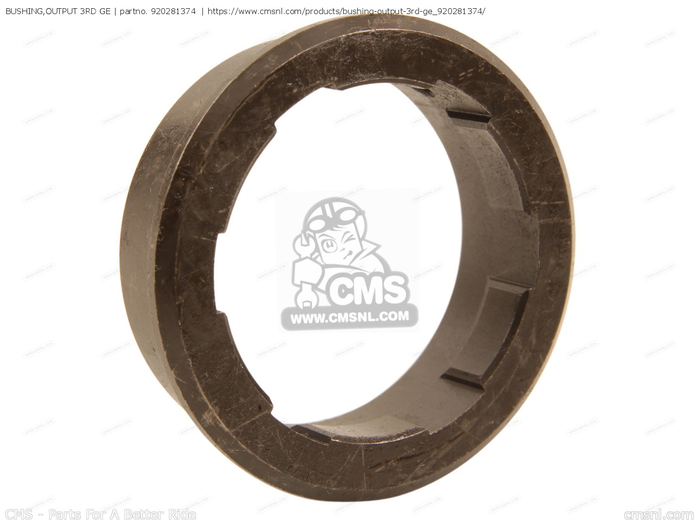 920281374: BUSHING,OUTPUT 3RD GE Kawasaki - buy the 92028-1374 at CMSNL
