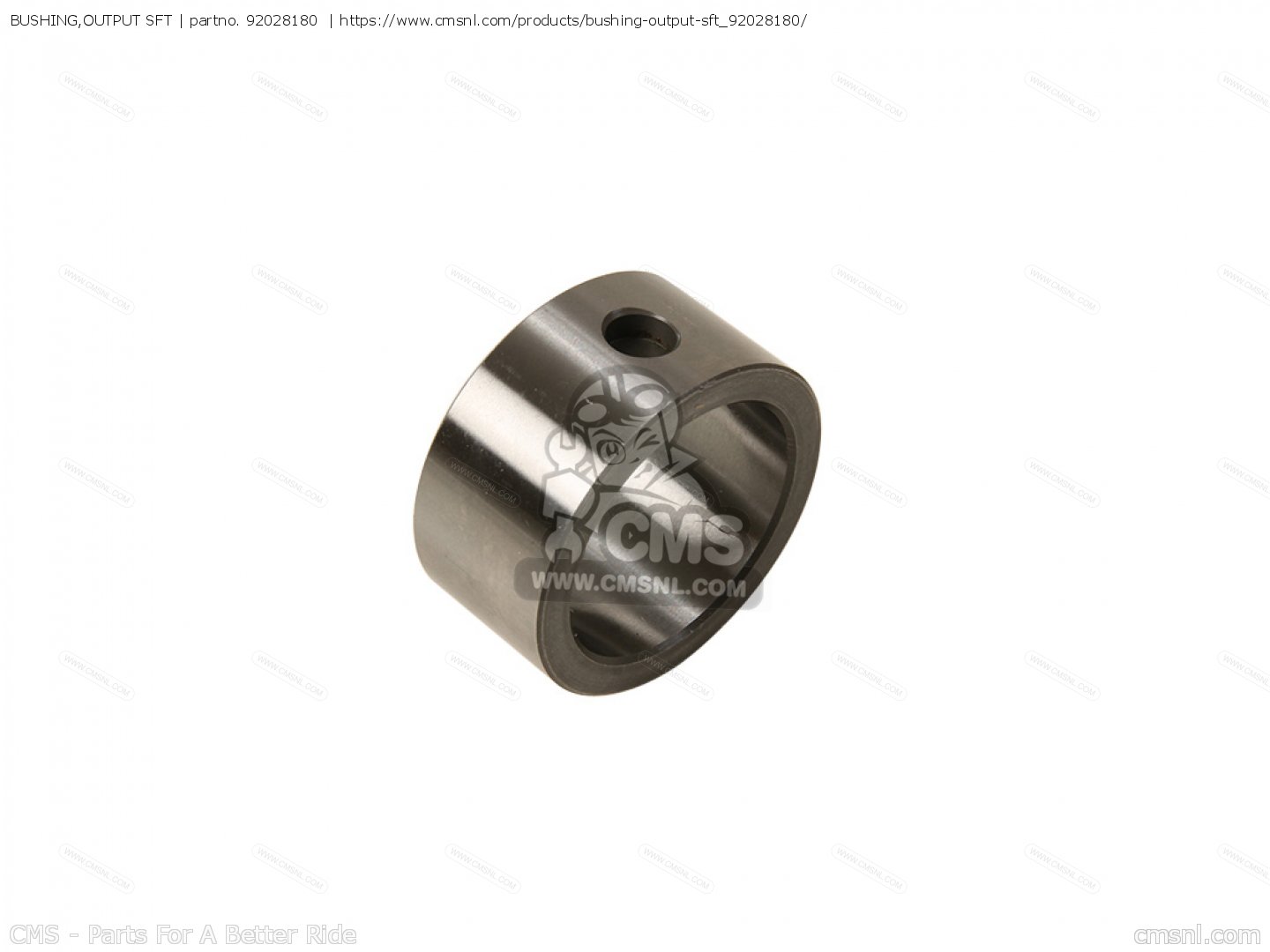 92028180: BUSHING,OUTPUT SFT Kawasaki - buy the 92028-180 at CMSNL