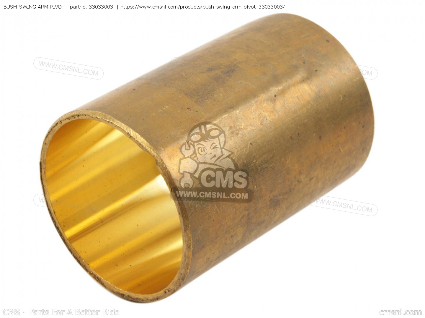 33033003: BUSH-SWING ARM PIVOT Kawasaki - buy the 33033-003 at CMSNL