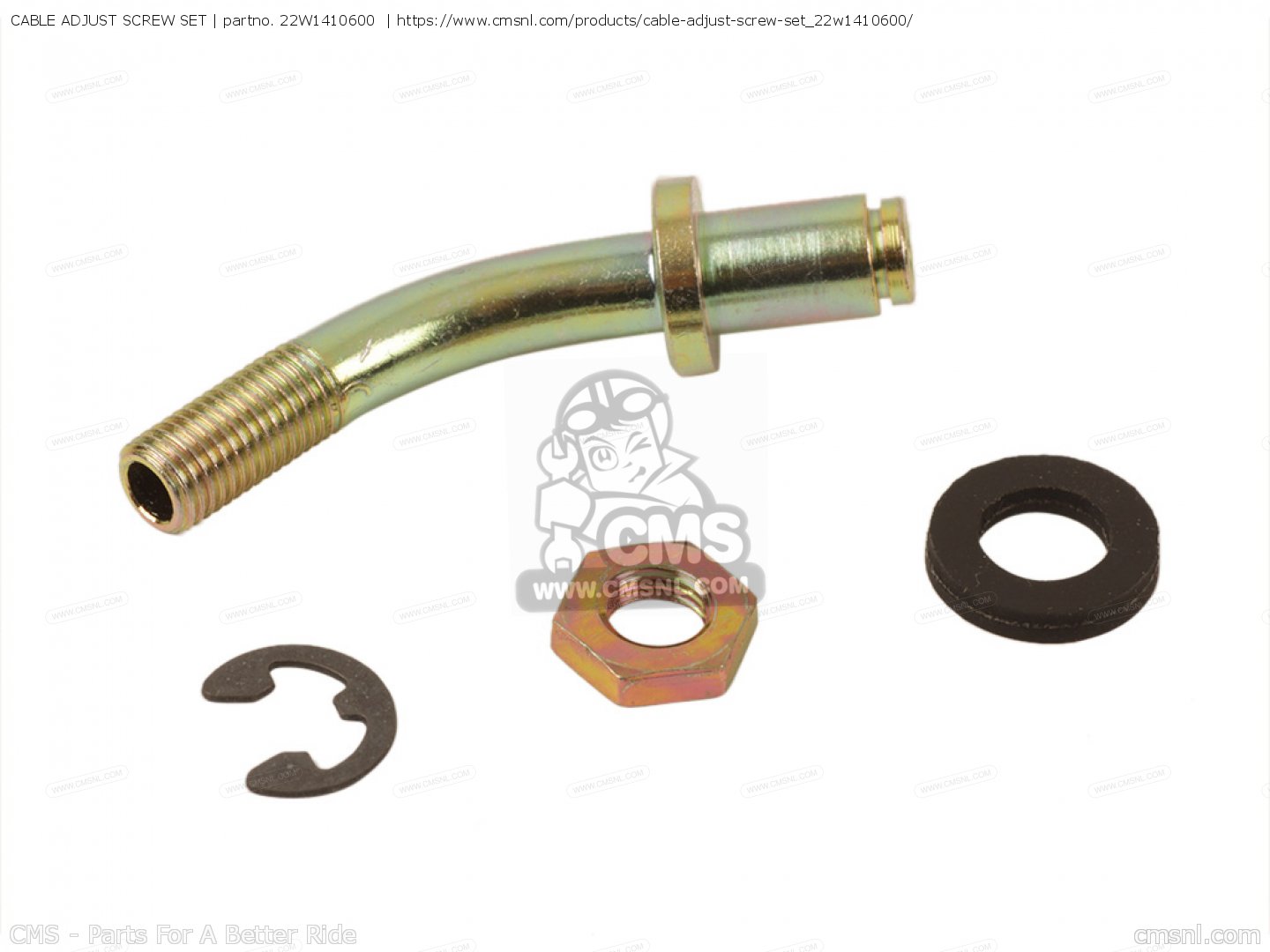 22W1410600: CABLE ADJUST SCREW SET Yamaha - buy the 22W-14106-00-00 at ...