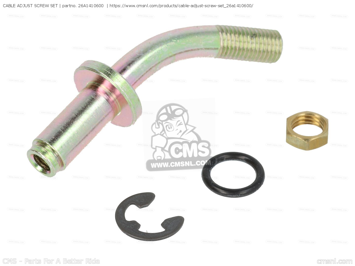 26A1410600: CABLE ADJUST SCREW SET Yamaha - buy the 26A-14106-00-00 at ...