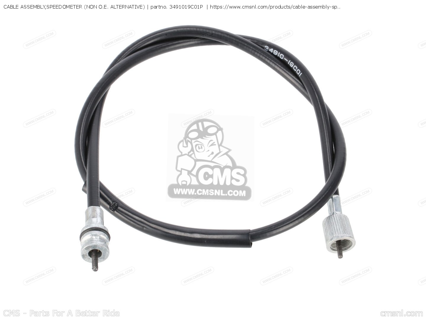3491019C01P: CABLE ASSEMBLY,SPEEDOMETER (NON O.E. ALTERNATIVE) Suzuki ...
