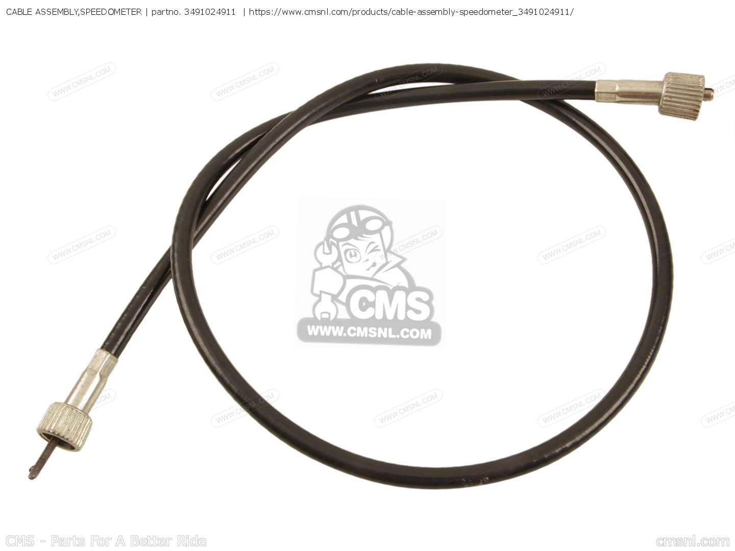 3491024911: CABLE ASSEMBLY,SPEEDOMETER Suzuki - buy the 34910-24911 at CMSNL