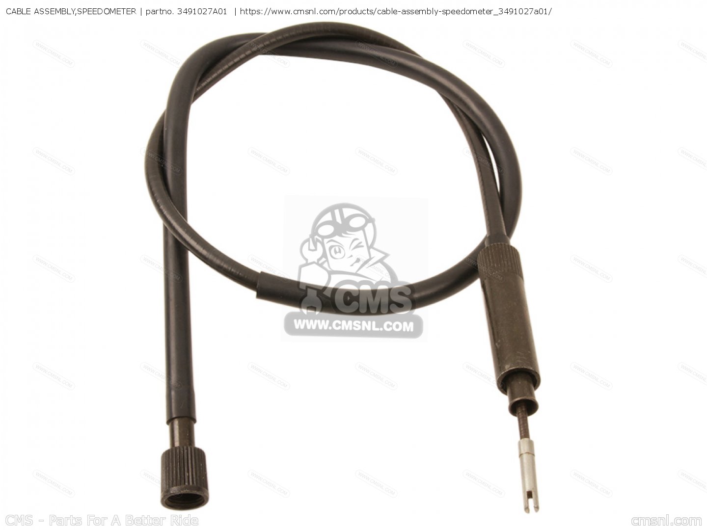 3491027A01: Cable Assembly,speedometer Suzuki - buy the 34910-27A01 at ...