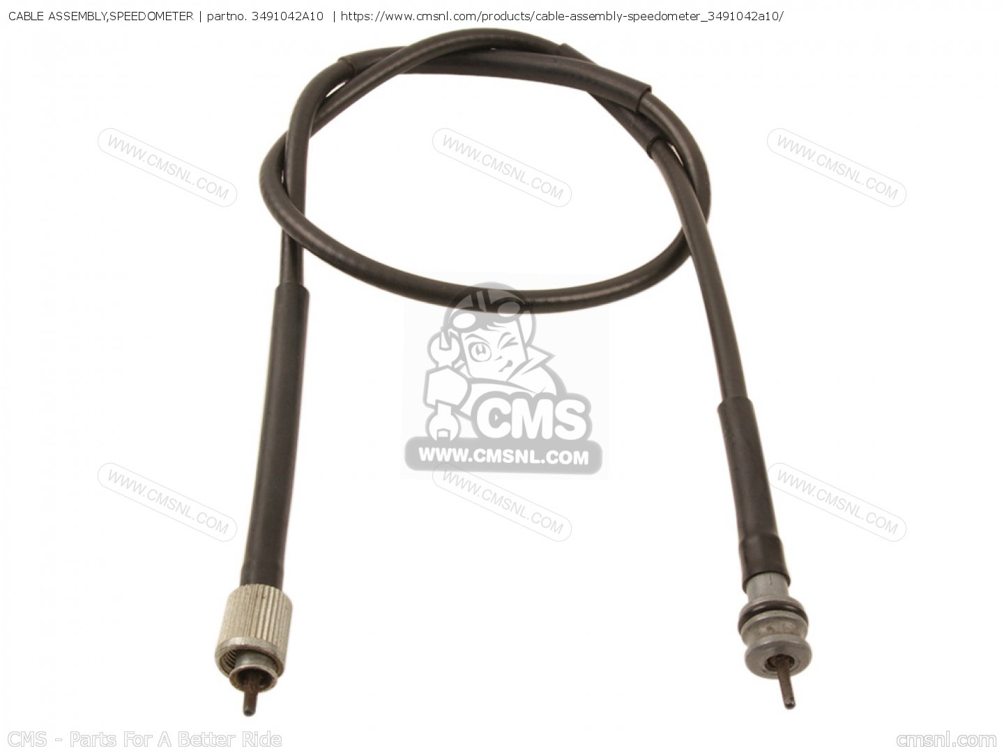 3491042A10: CABLE ASSEMBLY,SPEEDOMETER Suzuki - buy the 34910-42A10 at ...
