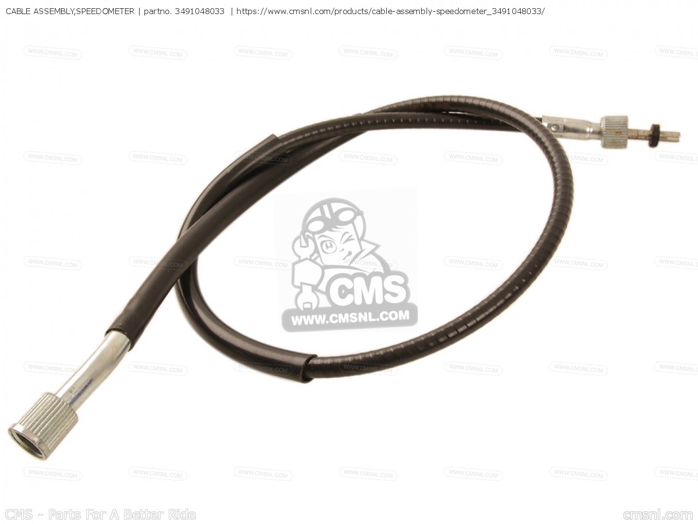 3491048033: CABLE ASSEMBLY,SPEEDOMETER Suzuki - buy the 34910-48033 at ...