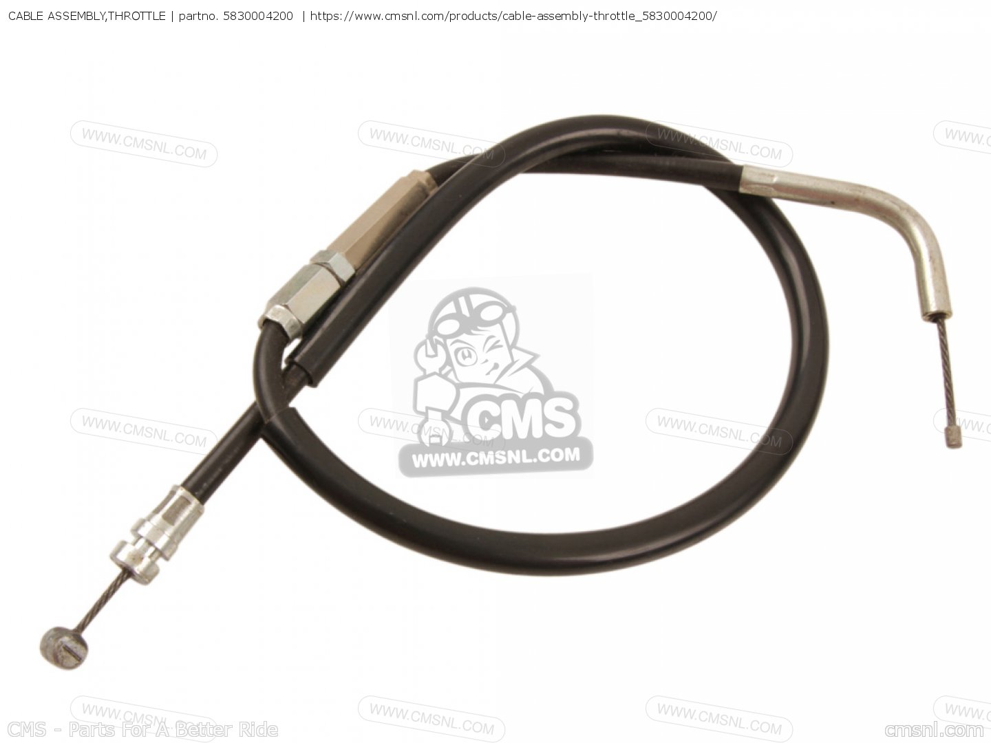 5830004200: CABLE ASSEMBLY,THROTTLE Suzuki - buy the 58300-04200 at CMSNL