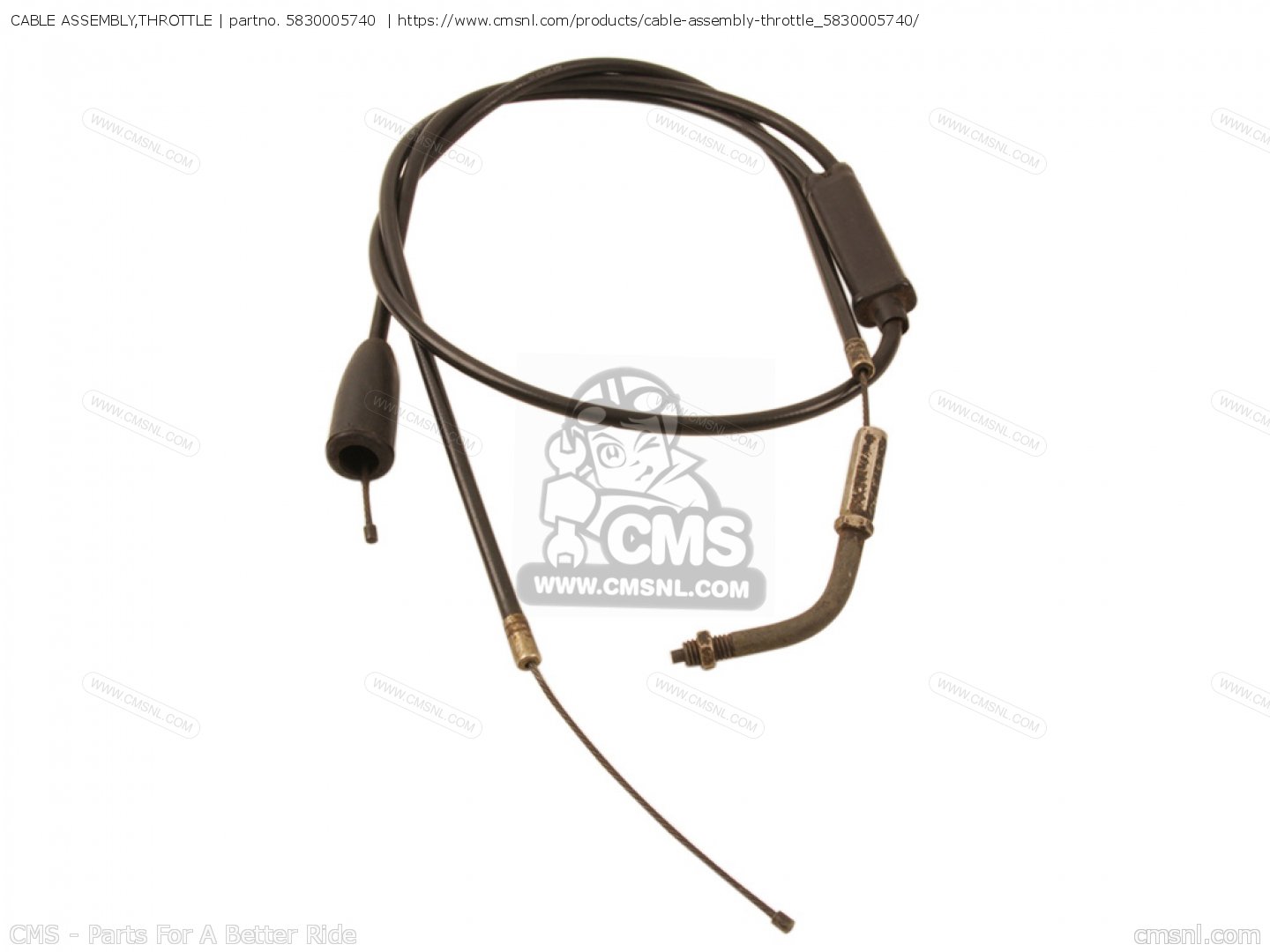 5830005740: CABLE ASSEMBLY,THROTTLE Suzuki - buy the 58300-05740 at CMSNL