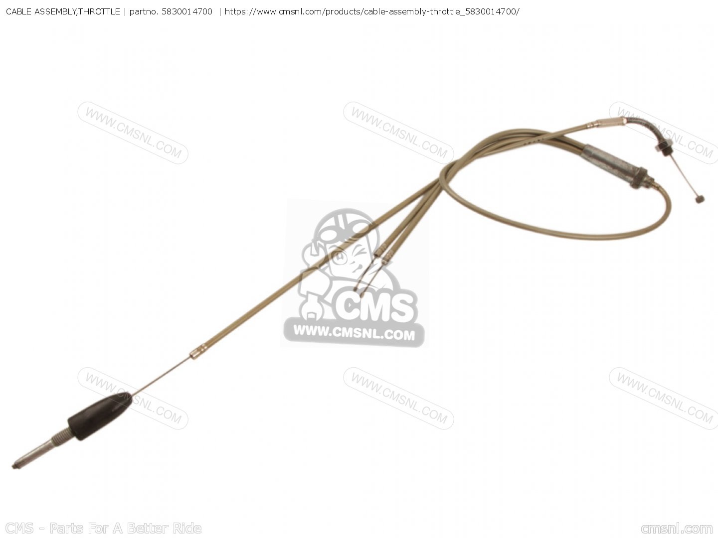 5830014700: CABLE ASSEMBLY,THROTTLE Suzuki - buy the 58300-14700 at CMSNL