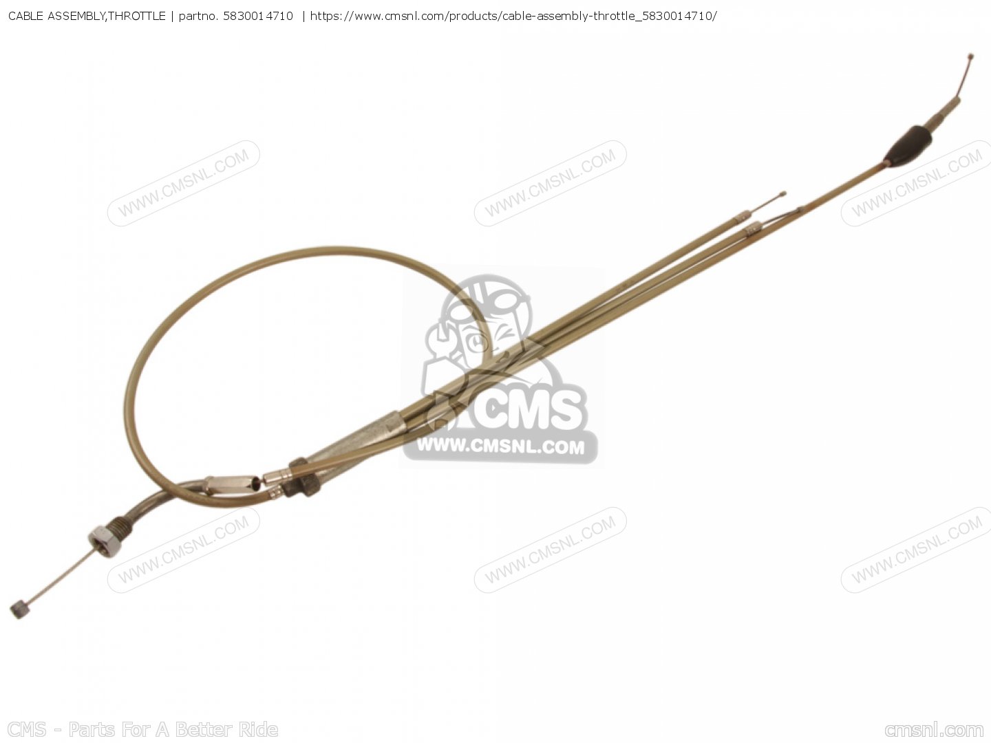 5830014710: Cable Assembly,throttle Suzuki - buy the 58300-14710 at CMSNL