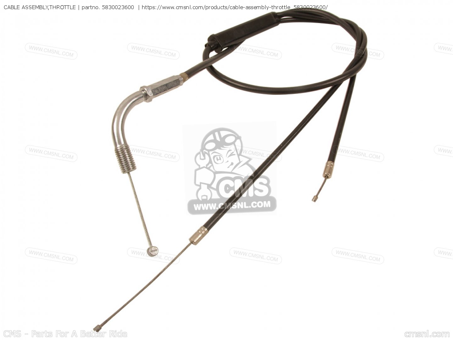 5830023600: CABLE ASSEMBLY,THROTTLE Suzuki - buy the 58300-23600 at CMSNL