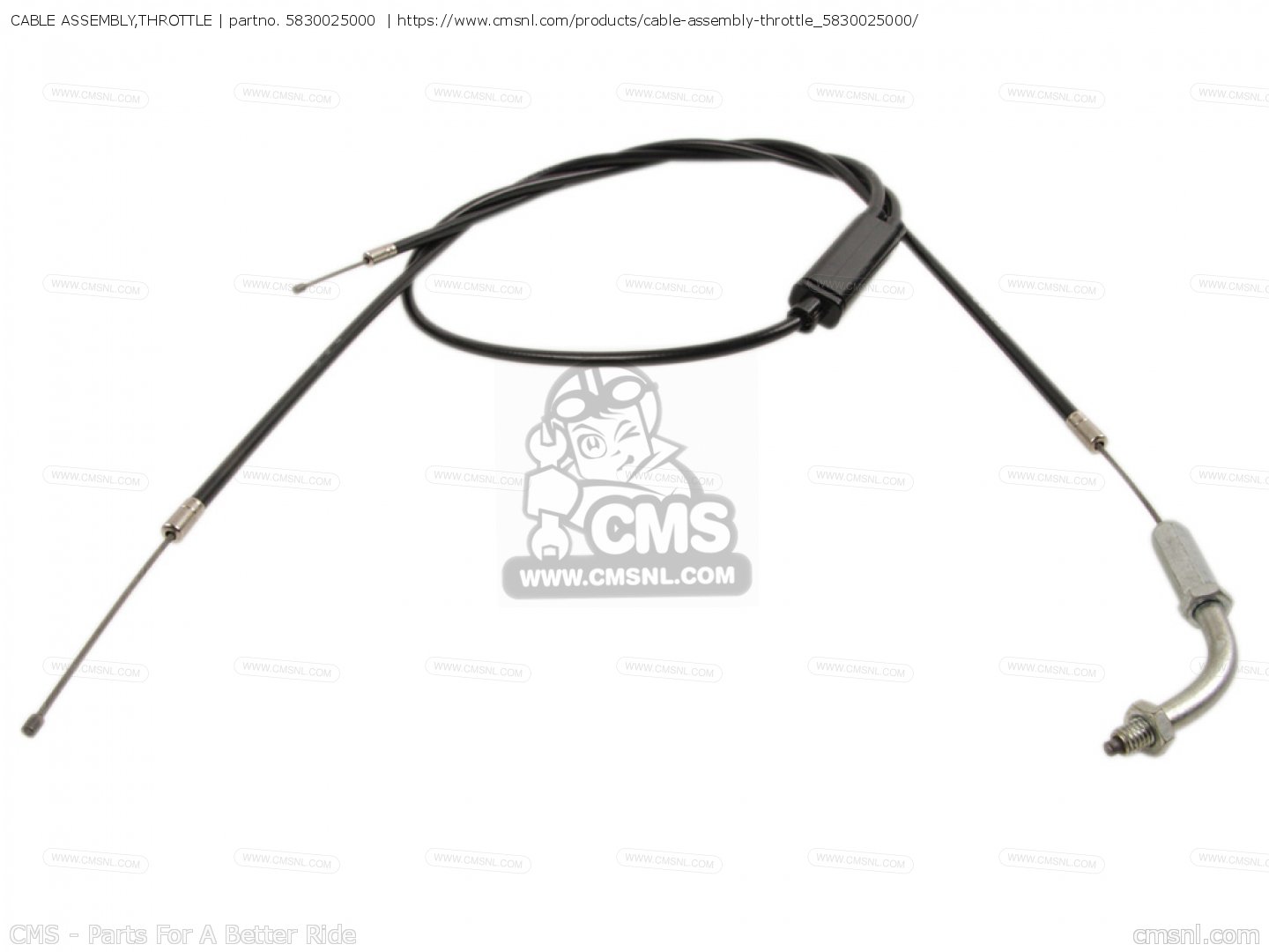 5830025000: Cable Assembly,throttle Suzuki - buy the 58300-25000 at CMSNL
