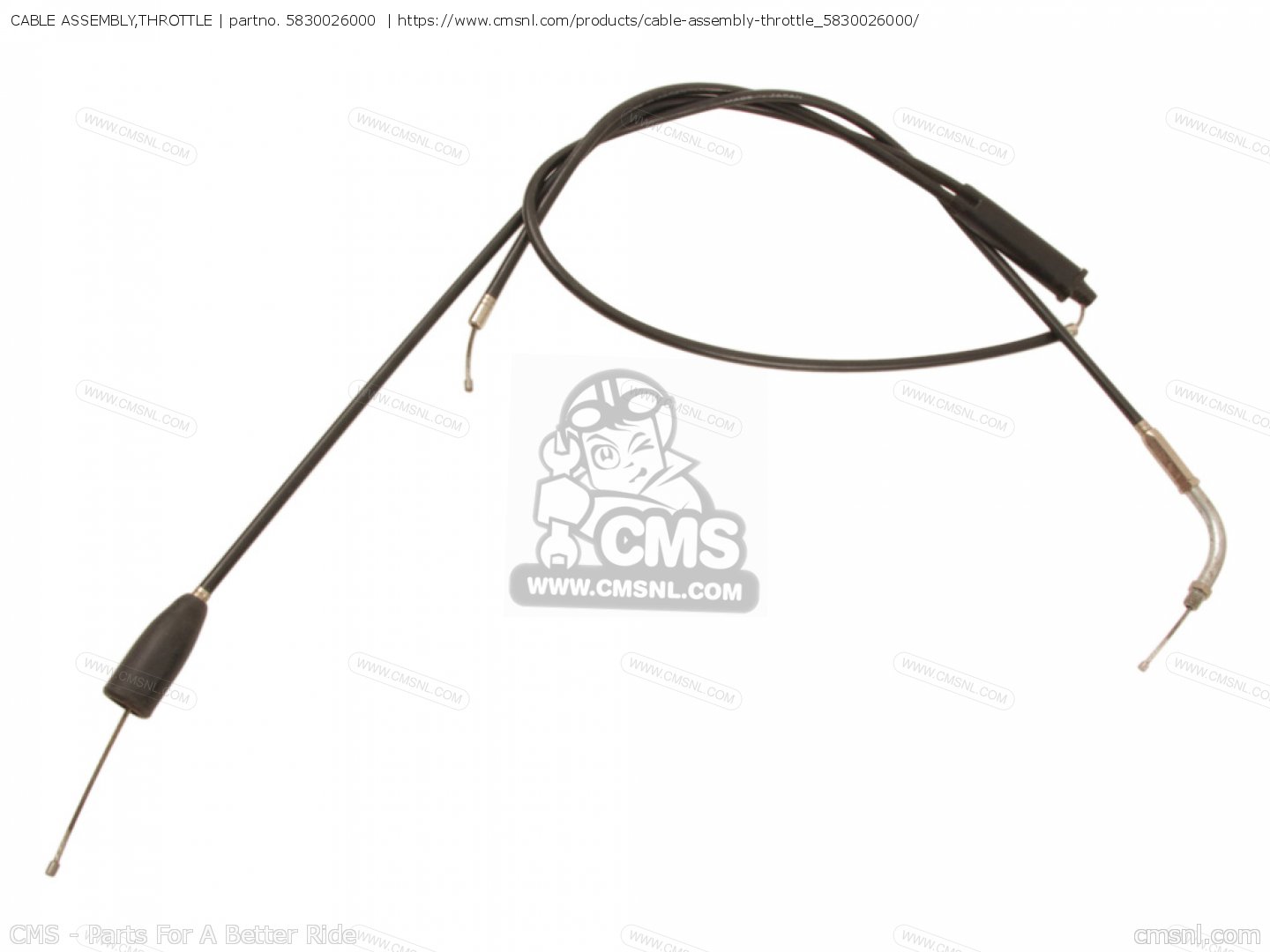 5830026000: CABLE ASSEMBLY,THROTTLE Suzuki - buy the 58300-26000 at CMSNL