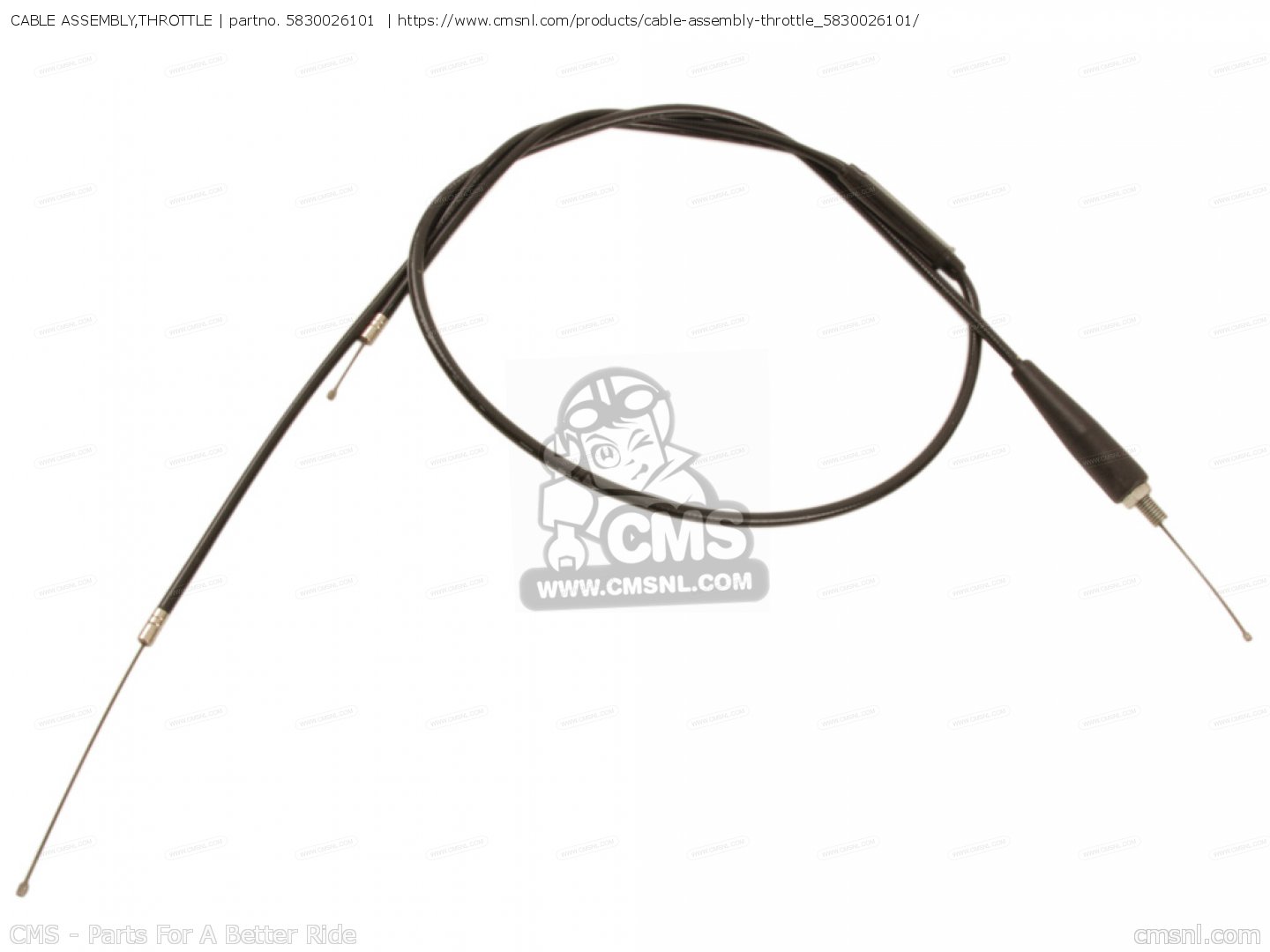 5830026101: CABLE ASSEMBLY,THROTTLE Suzuki - buy the 58300-26101 at CMSNL
