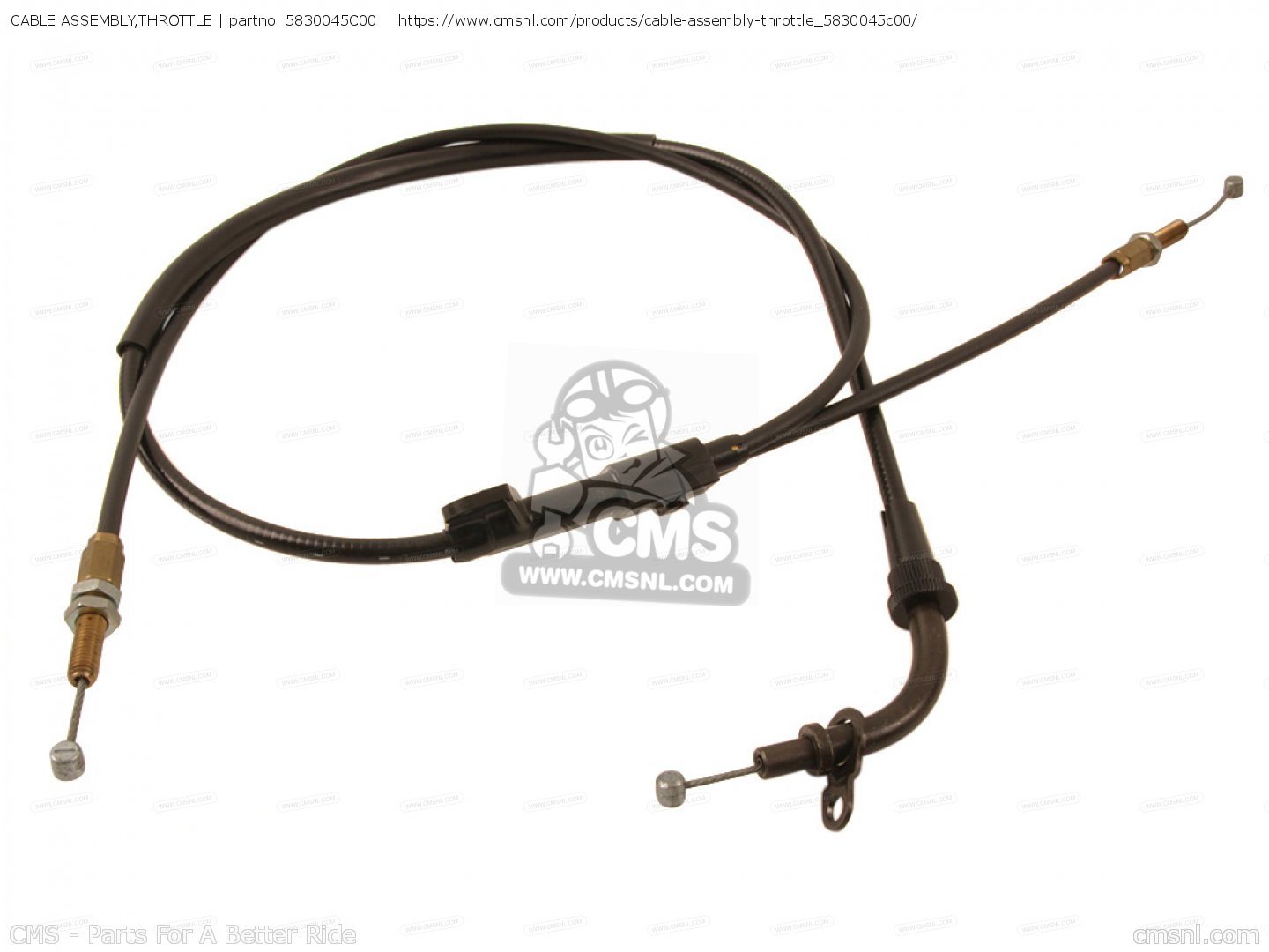 5830045C00: CABLE ASSEMBLY,THROTTLE Suzuki - buy the 58300-45C00 at CMSNL