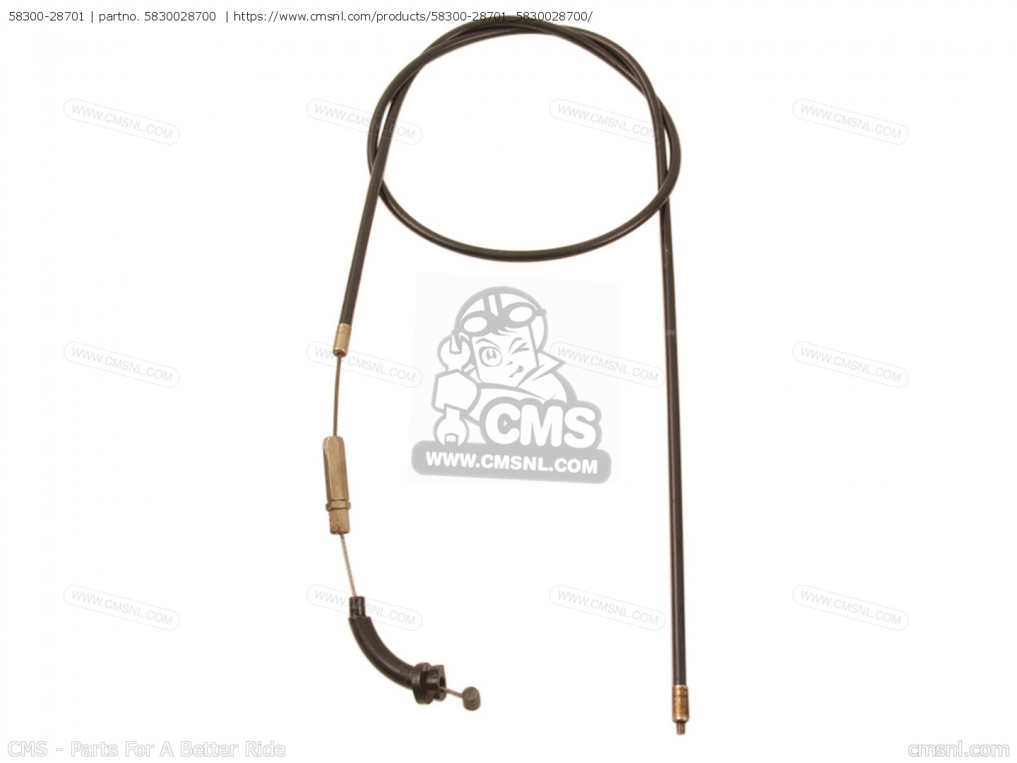 5830028700: CABLE ASSY THROTTLE Suzuki - buy the 58300-28700 at CMSNL