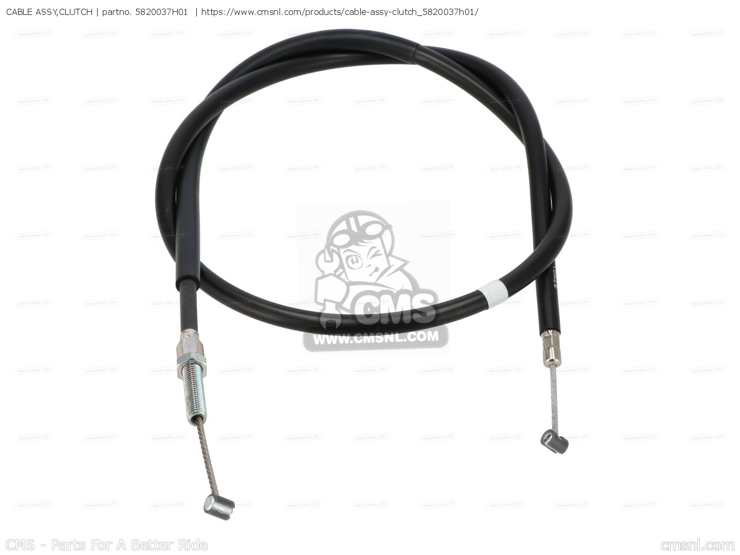 5820037H01: CABLE ASSY,CLUTCH Suzuki - buy the 58200-37H01 at CMSNL
