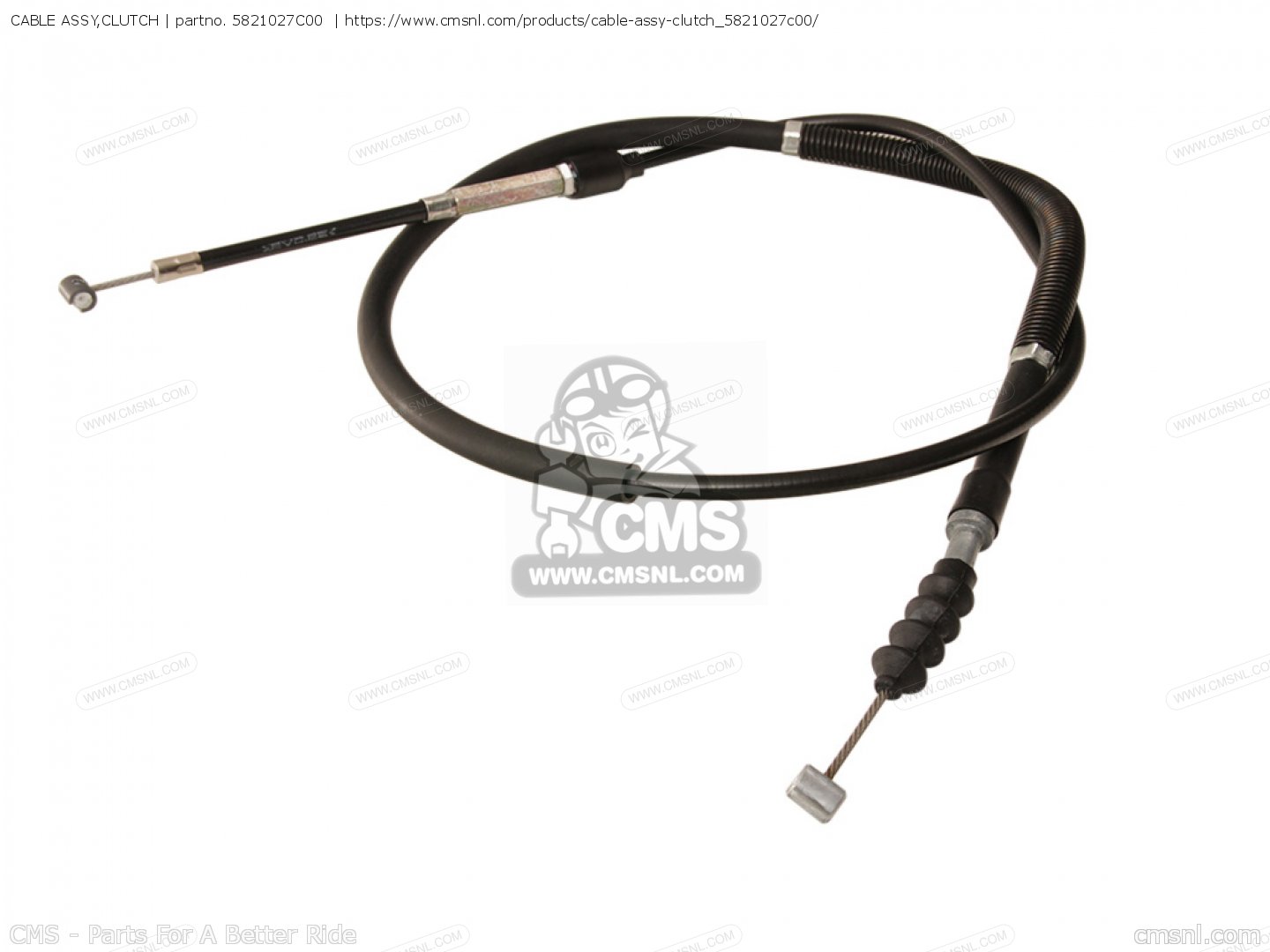 5821027C00: CABLE ASSY,CLUTCH Suzuki - buy the 58210-27C00 at CMSNL