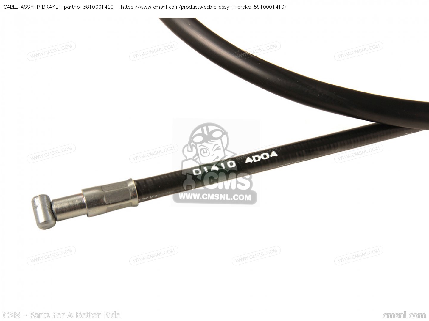 5810001410: CABLE ASSY,FR BRAKE Suzuki - buy the 58100-01410 at CMSNL